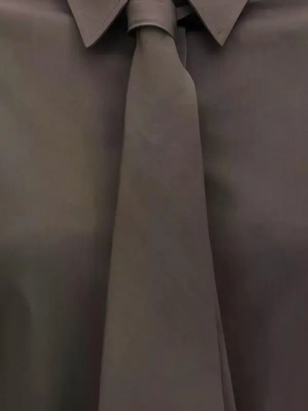 Brunello Cucinelli Tie-detail Puffed-sleeve Shirt