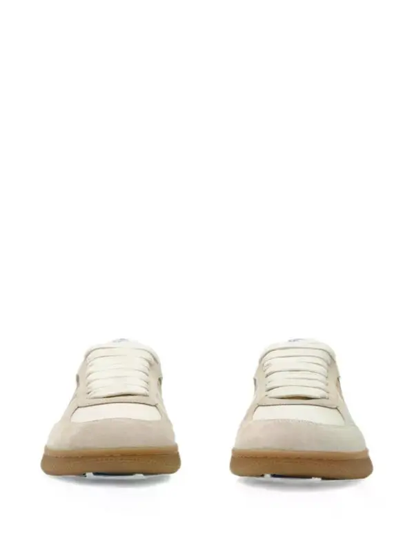Burberry Leather, Suede And Check Terrace Sneakers