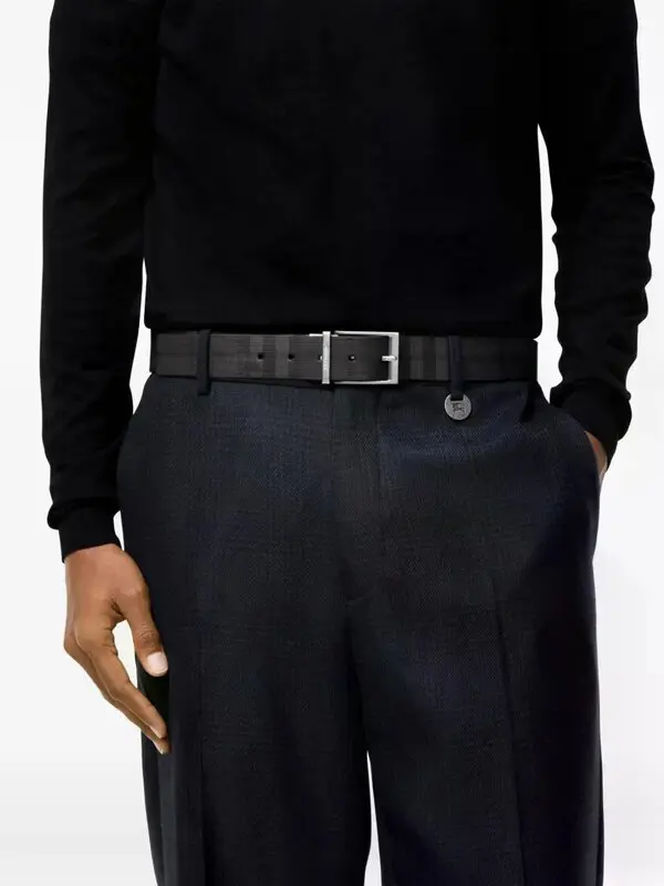 Burberry Reversible Check Belt