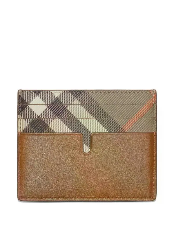 Burberry Tall Pop Check Card Case