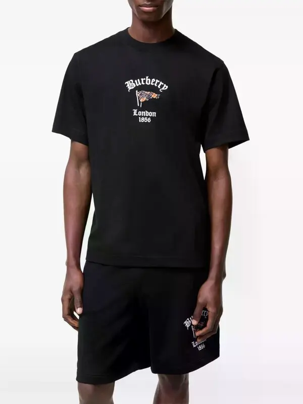Burberry Check-flag Cotton T-shirt