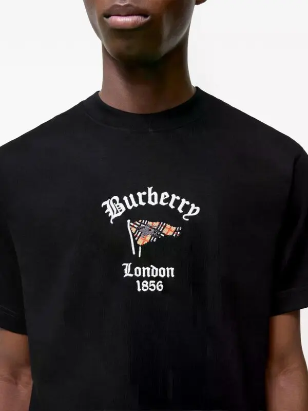 Burberry Check-flag Cotton T-shirt