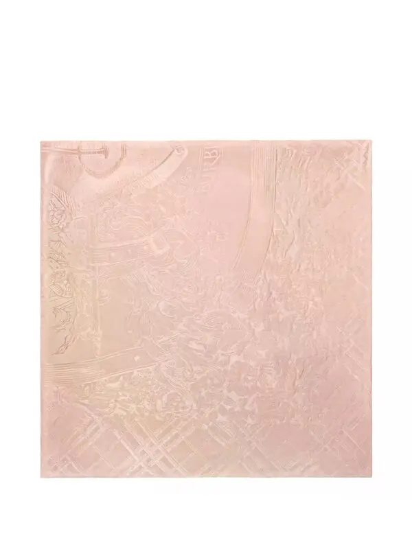 Burberry Floral Crest Silk Scarf - Pink