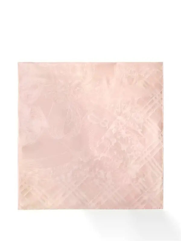 Burberry Floral Crest Silk Scarf