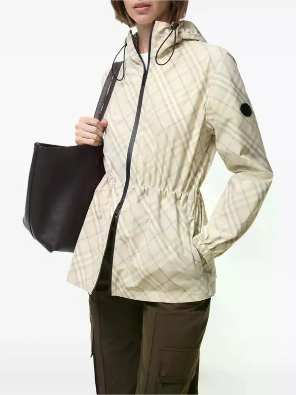 Burberry Check Lightweight Hooded Jacket
