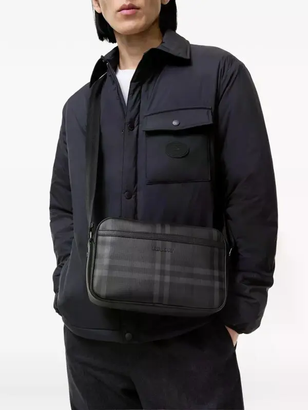 Burberry City Check Crossbody Bag - Grey