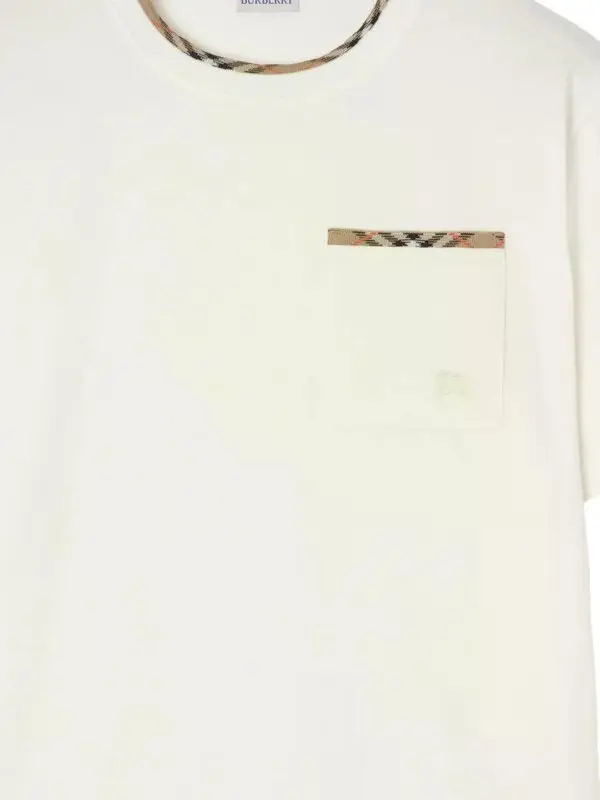 Burberry Check-trim Cotton T-shirt