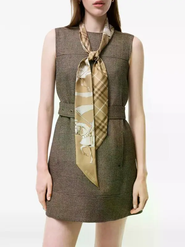 Burberry Skinny Archive Knight Silk Scarf