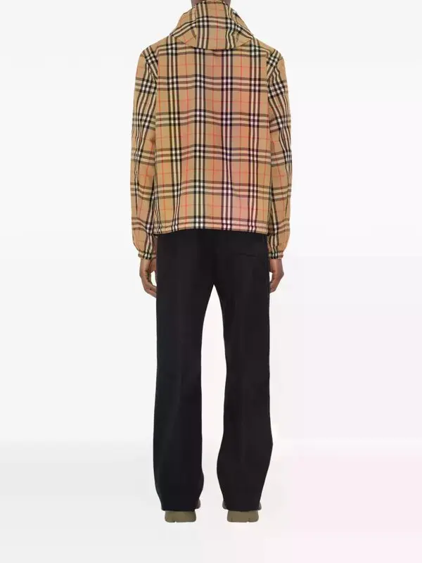 Burberry Reversible Check Hooded Jacket