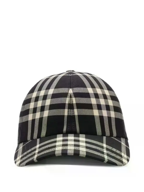 Burberry Check Cotton Baseball Cap