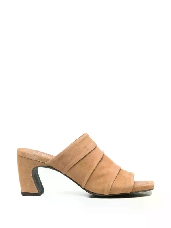 Ash Eva Ruched Open-toe Sandals - Neutrals