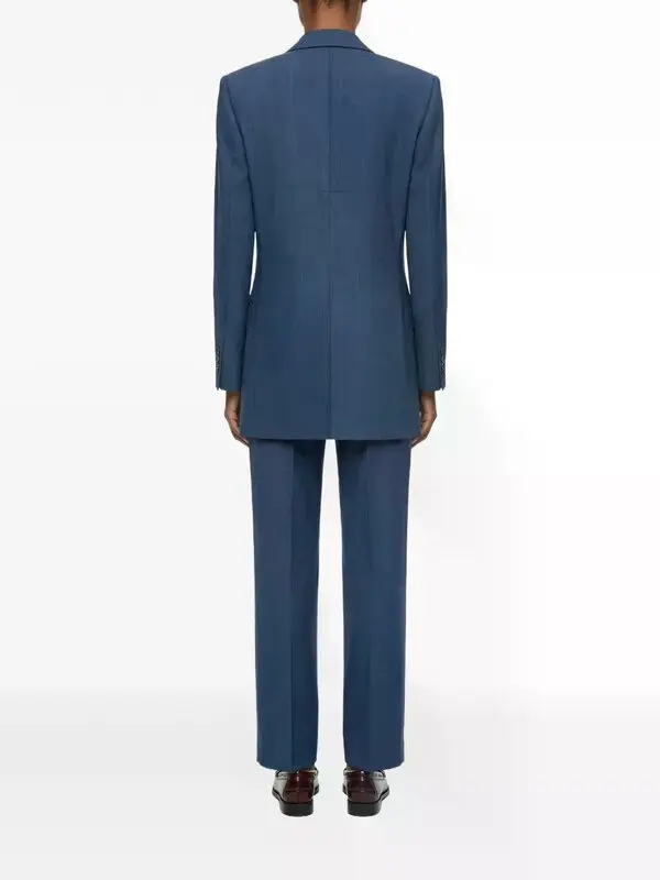 SITUATIONIST Pleated Virgin Wool Tailored Trousers