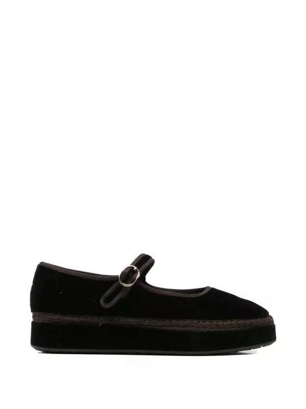 FLABELUS Mary Jane Platform Shoes - Black