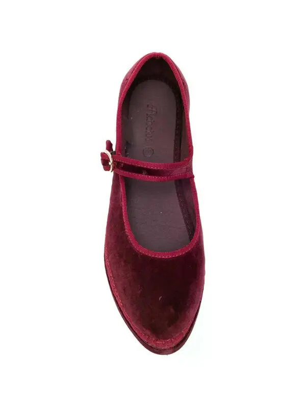 FLABELUS Double Lucrecia Velvet Mary Jane Shoes