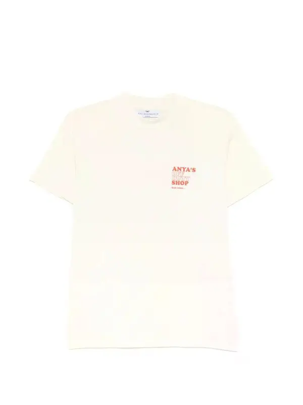 ANYA HINDMARCH Crew Neck T-shirt - Neutrals