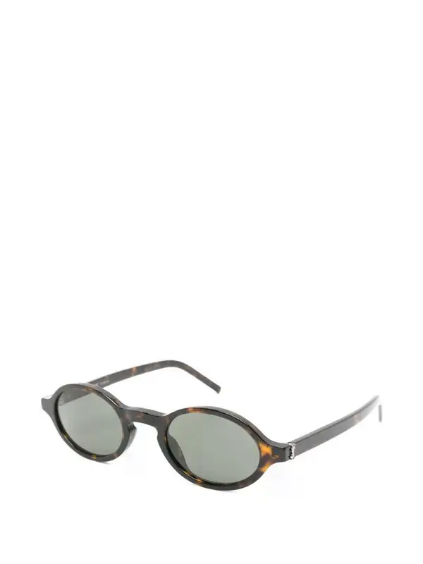 Saint Laurent Oval-frame Sunglasses - Brown