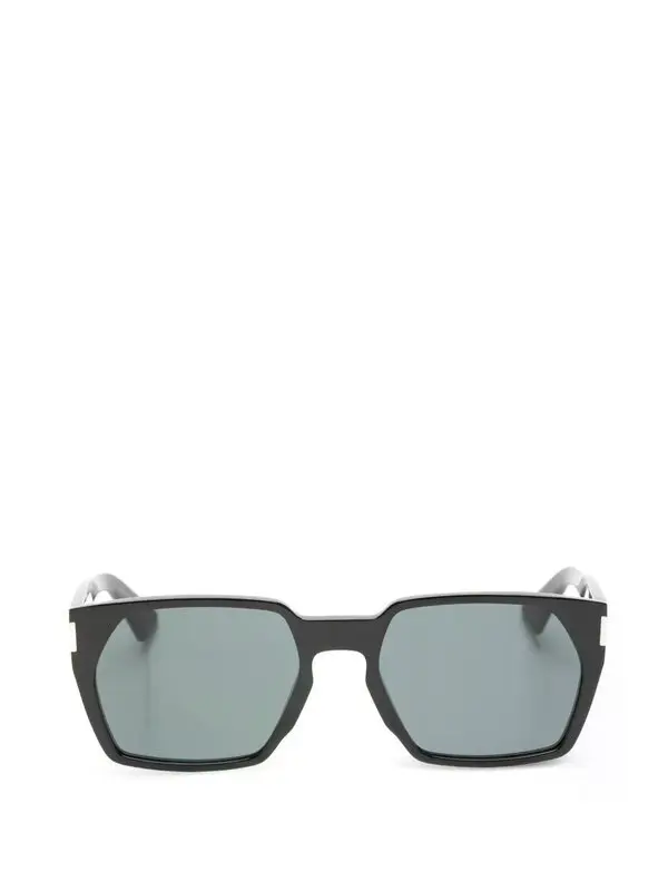 Saint Laurent Geometric Frame Sunglasses - Black