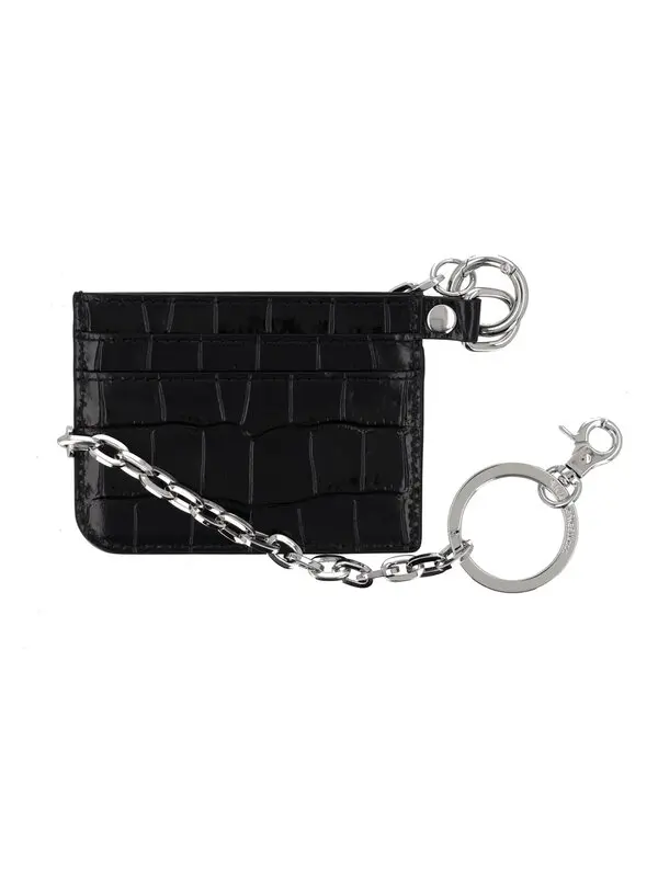 VIVIENNE WESTWOOD Flat Chain" Card Holder With Metal Chain Detail