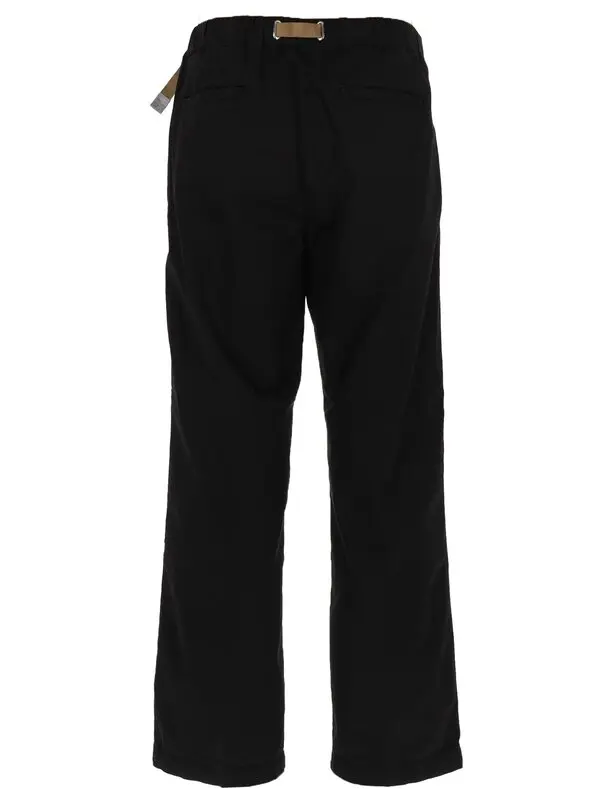 WHITE SAND Belted Tailored Trousers