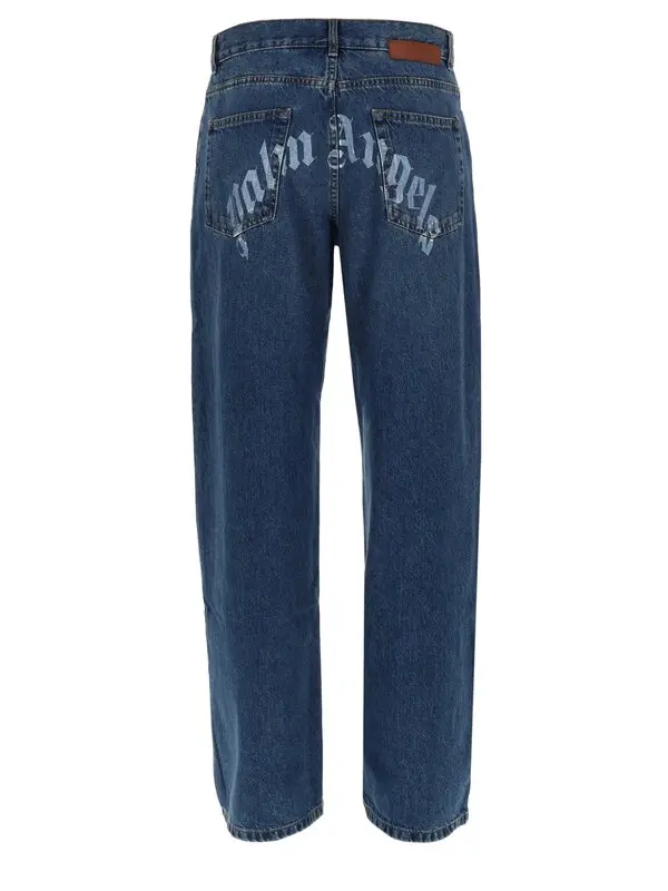 Palm Angels Curved Logo Jeans