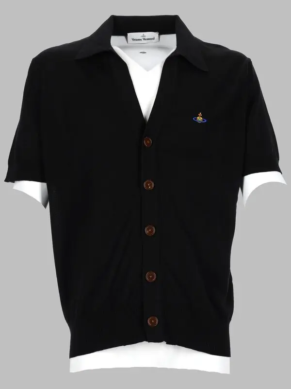 VIVIENNE WESTWOOD Short Sleeve Polo Cardigan