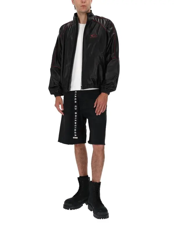 Balenciaga Belted Denim Shorts
