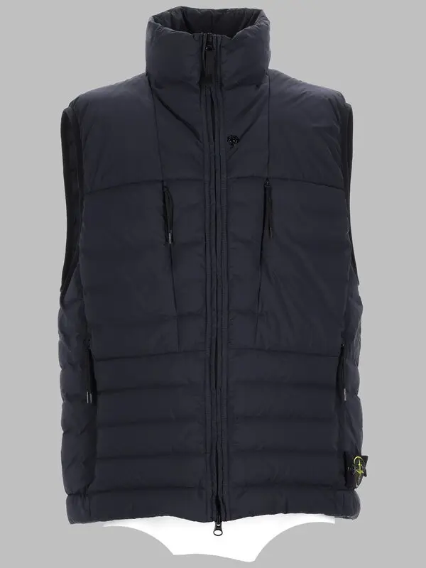 Stone Island Seamless Tunnel" Down Gilet - Blue