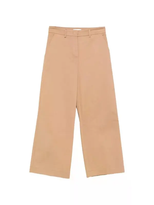 NINA 14.7 Cropped Wide-leg Trousers