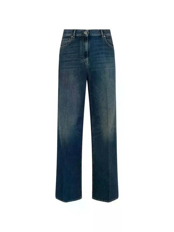 Peserico Faded Straight-leg Jeans