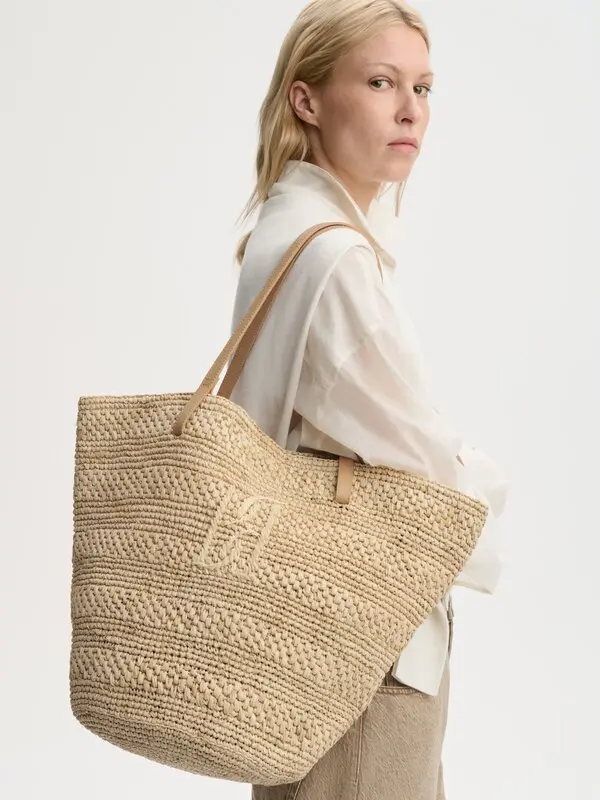BY MALENE BIRGER Mirabell Straw Tote - Undyed