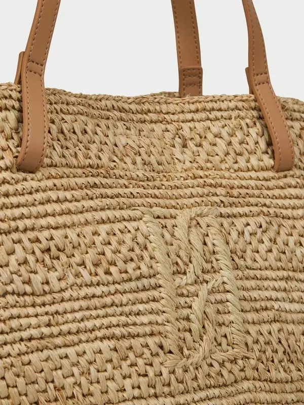 BY MALENE BIRGER Mirabell Straw Tote - Undyed