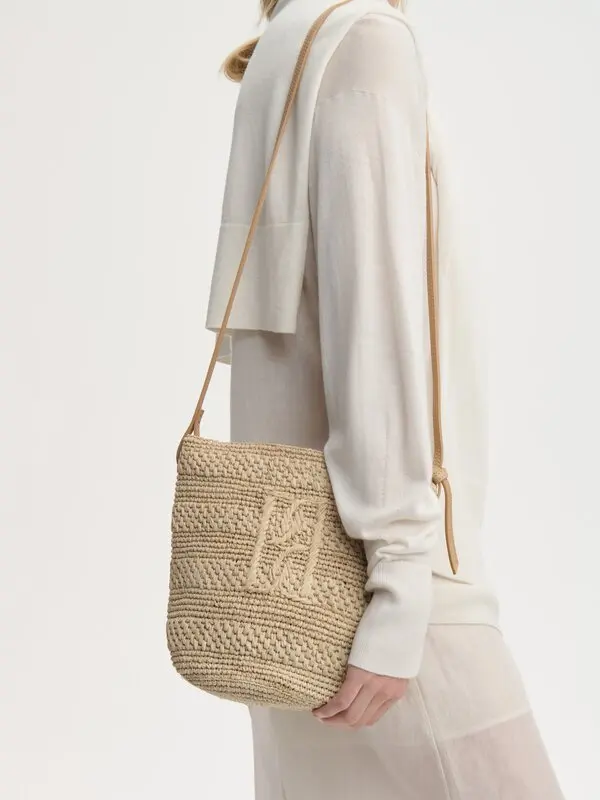 BY MALENE BIRGER Mirabellee Straw Bucket Bag - Undyed