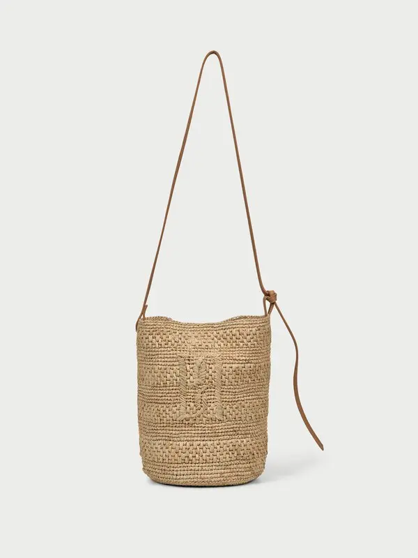 BY MALENE BIRGER Mirabellee Straw Bucket Bag - Undyed