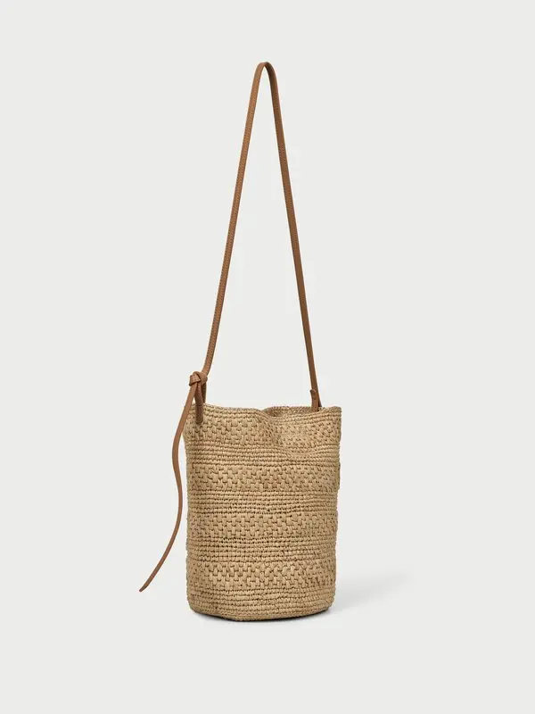 BY MALENE BIRGER Mirabellee Straw Bucket Bag - Undyed