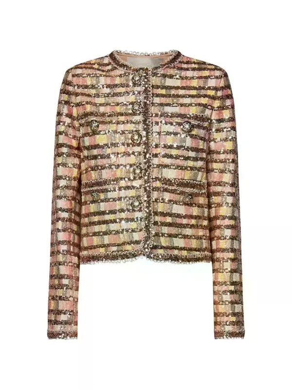 Elie Saab Sequin Embellished Jacket - Pink
