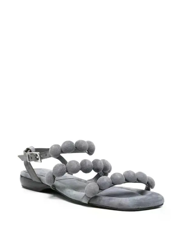 Ash Bobble Embellished Leather Sandals