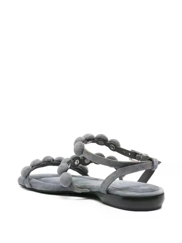 Ash Bobble Embellished Leather Sandals