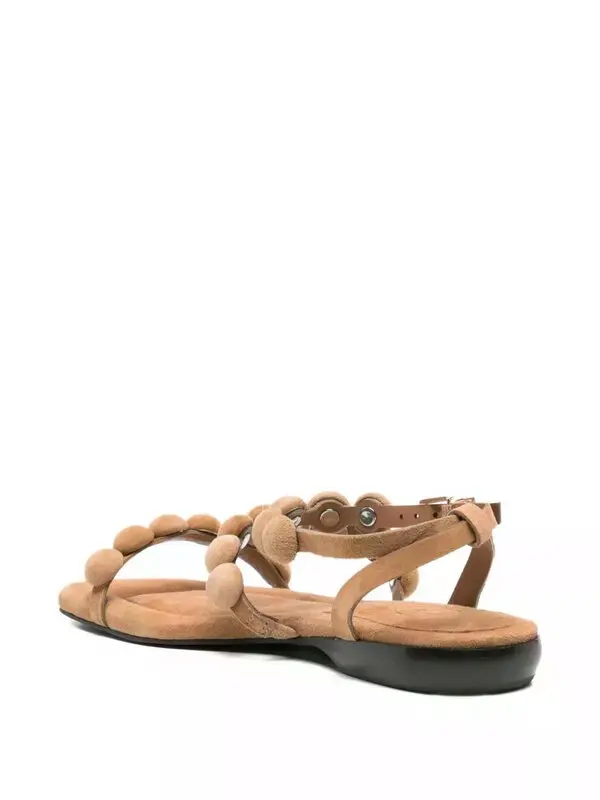 Ash Bobble Embellished Leather Sandals