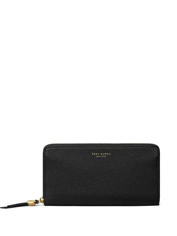 Tory Burch Romy Leather Continental Wallet - Black