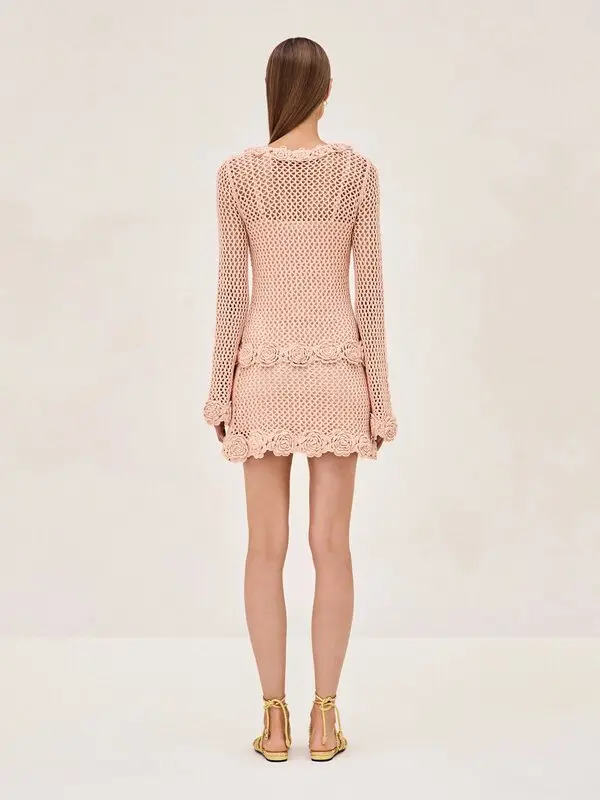 Alexis Kitsa Crochet Dress With Scoop Neckline