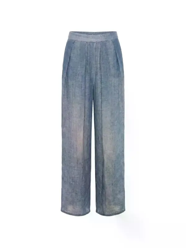 Ermanno Scervino Linen Trousers - Blue