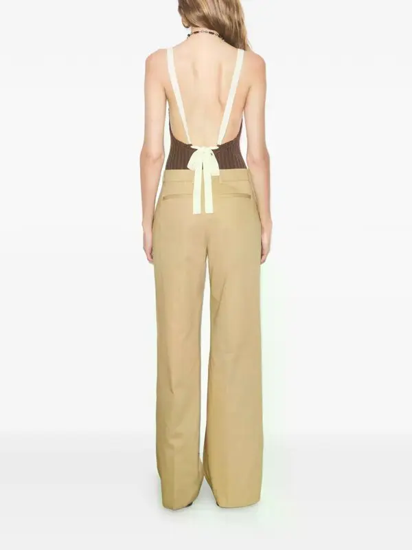 Tory Burch Belted Cotton Trousers