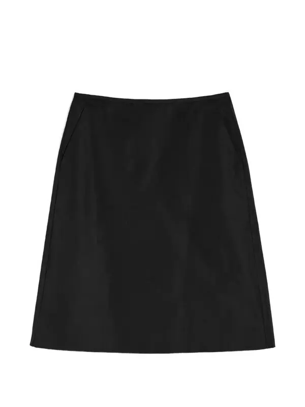 JIL SANDER A-line Midi Skirt - Black
