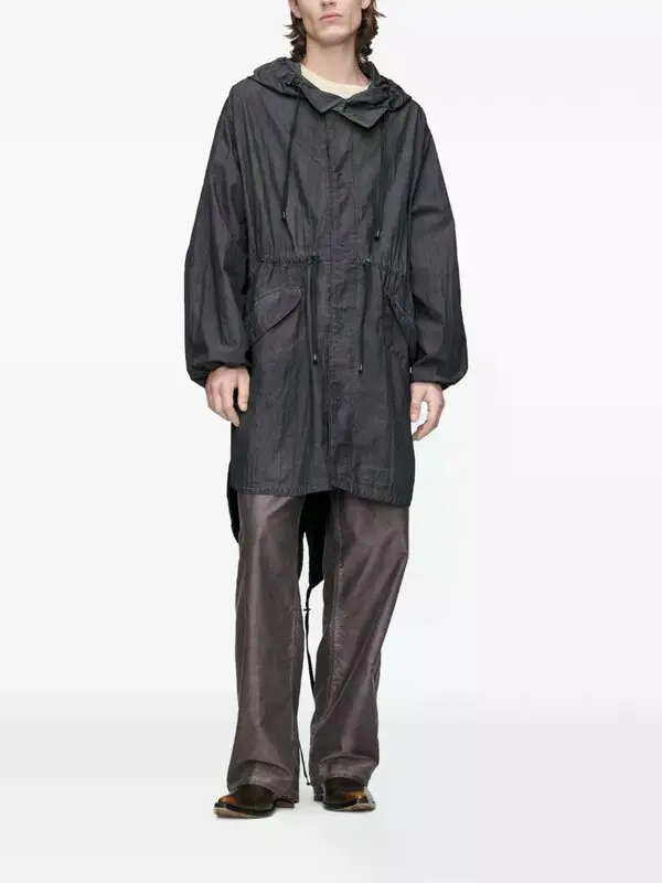 MAISON MARGIELA Hooded Drawstring Parka Coat
