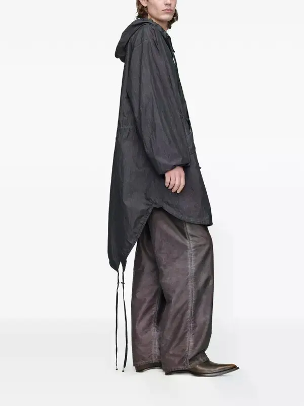 MAISON MARGIELA Hooded Drawstring Parka Coat