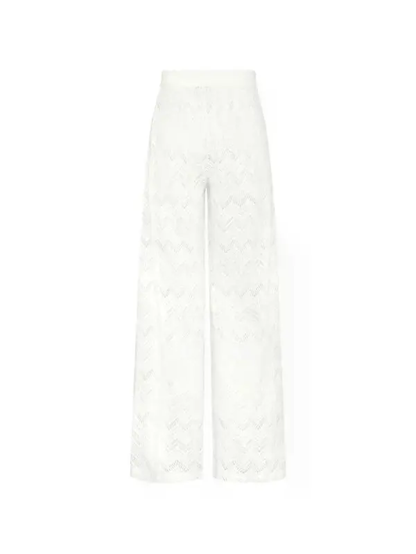 Vilebrequin Chevron Knit Wide-leg Trousers