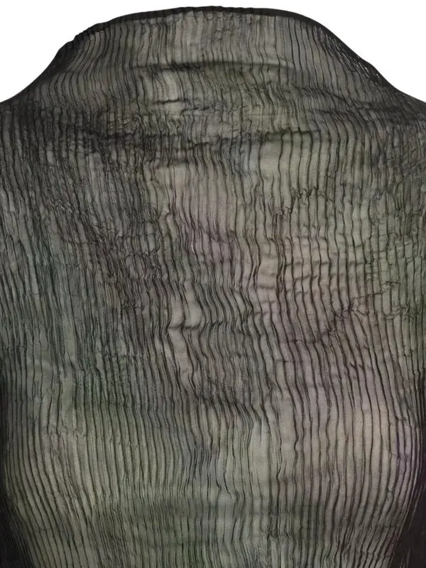 Issey Miyake Plissé-effect T-shirt