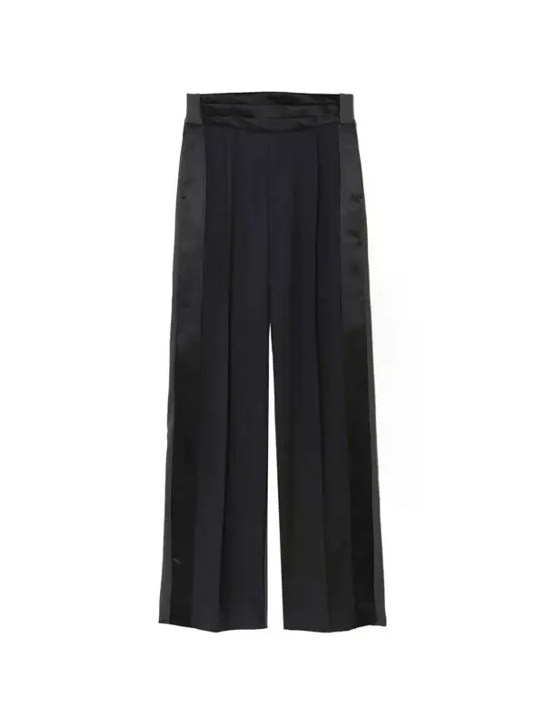 Undercover Satin-trim Pleated Trousers