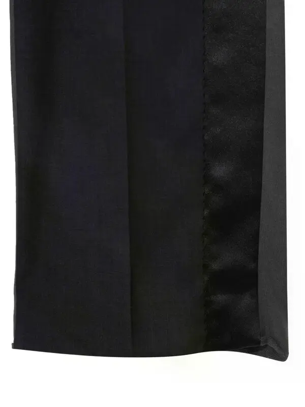 Undercover Satin-trim Pleated Trousers