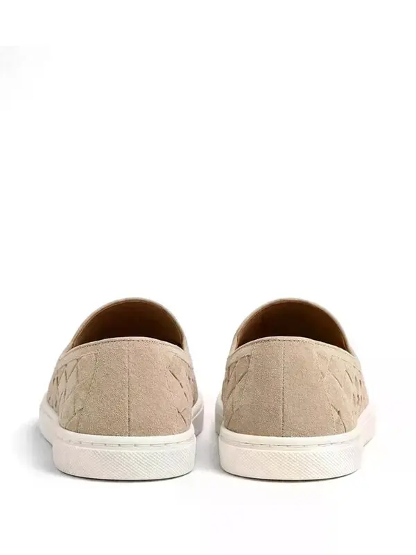 POCHE PARIS Woven Suede Loafers